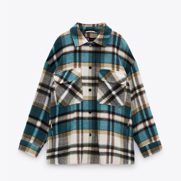 Zara | Jackets & Coats | Zara Plaid Overshirt | Poshmark